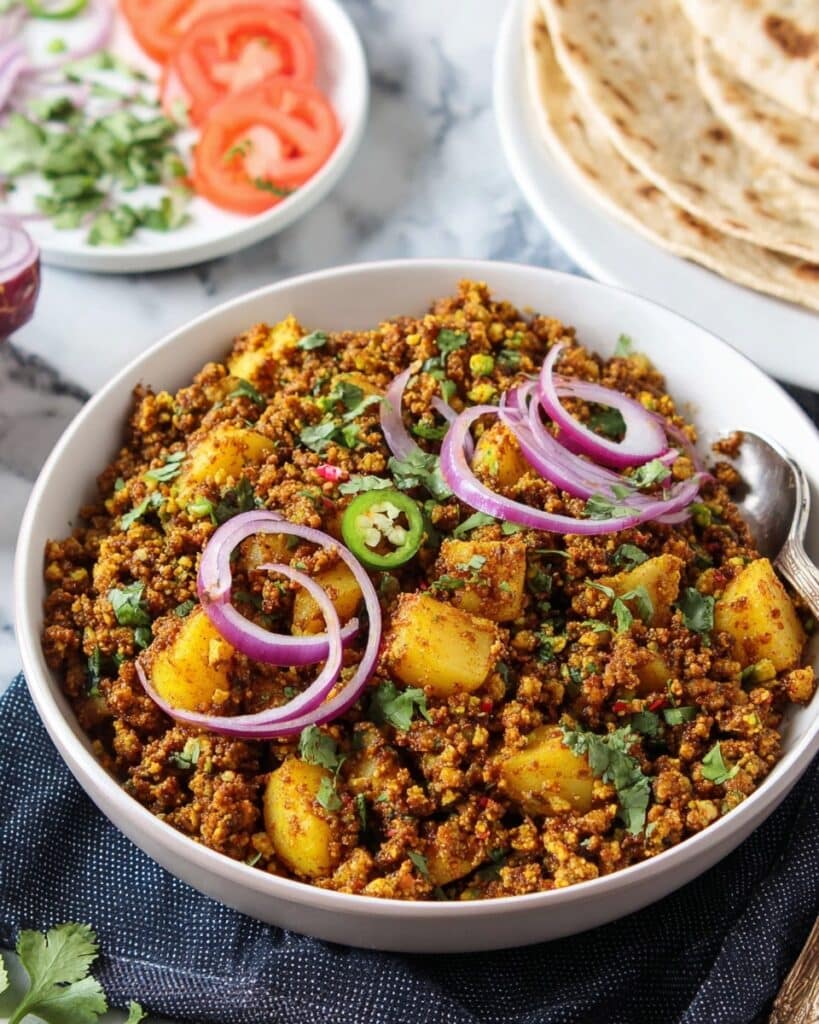 Aloo Keema Pakistani Ground Beef and Potato Curry Recipe