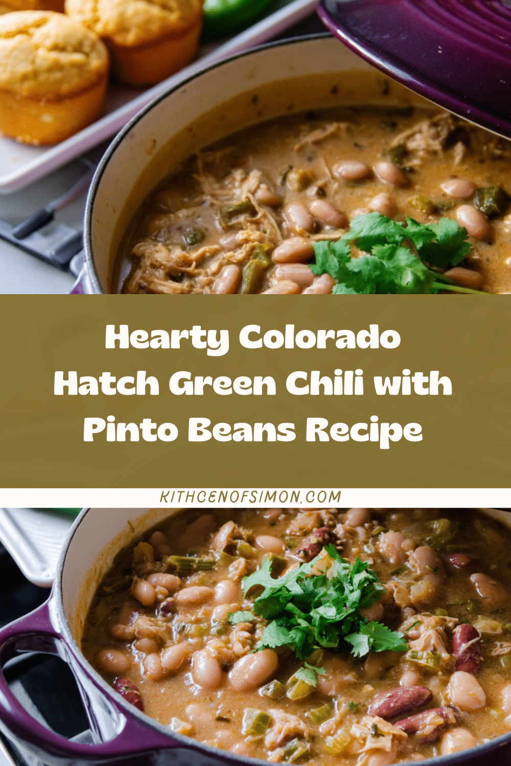 Colorado Hatch Green Chili with Pinto Beans - Flavorful Stew